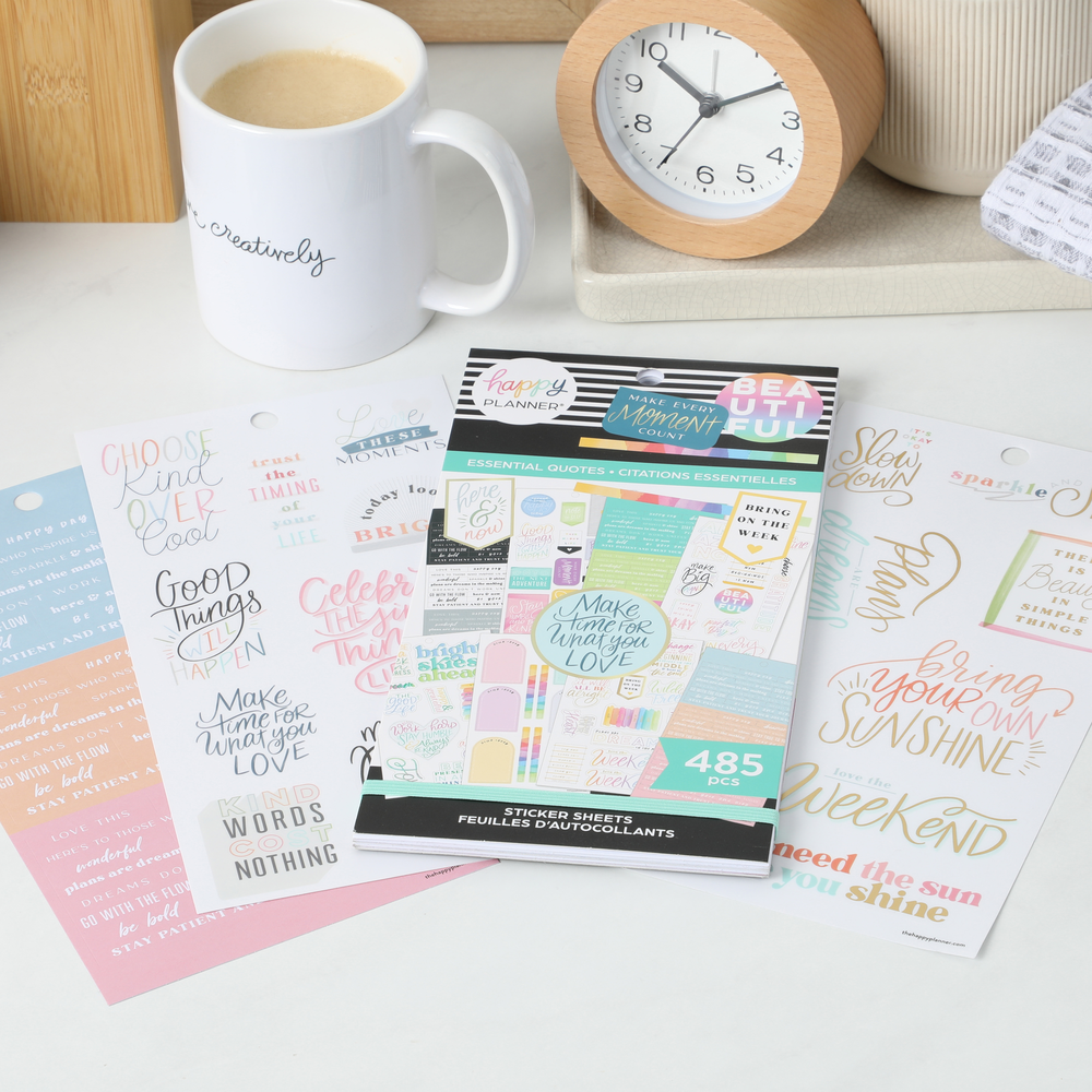 Value Pack Stickers – Essential Quotes – The Happy Planner